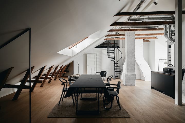 Spacious And Cozy Top-floor City Loft Apt - 투르쿠