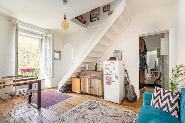 Duplex, Very Charming And Calm, 3 Bedrooms/5 Pers - Porte d'Italie