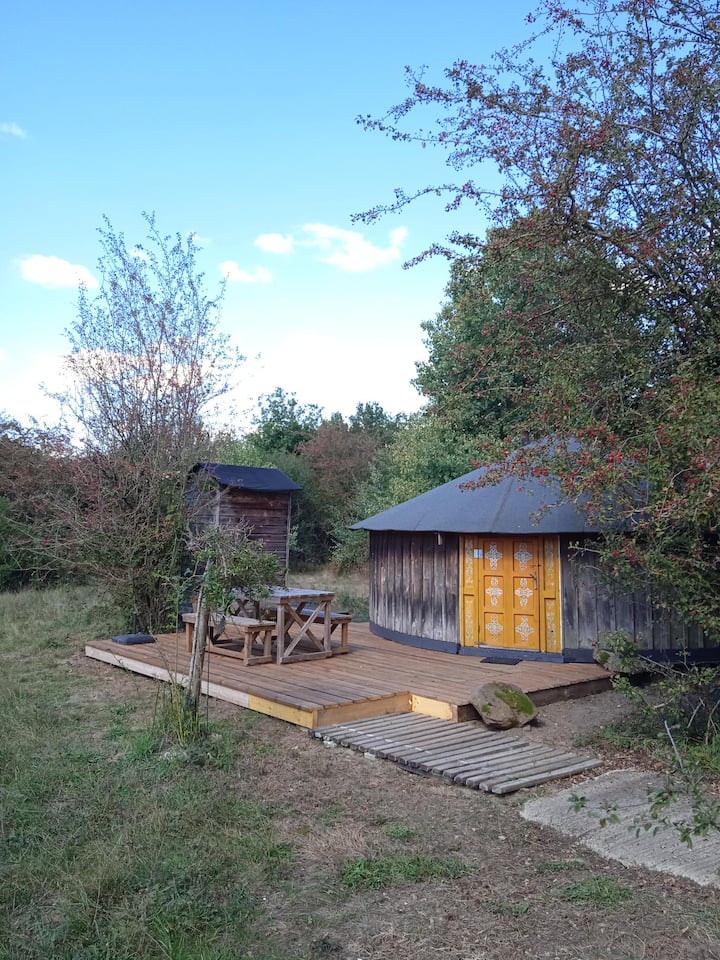 Yourte La Citrolle - Eco Lieu Du Bois Davy - Gennes