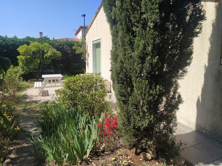 Villa T4 Grand Jardin Clôturé Au Calme - Clim - Argelès-sur-Mer