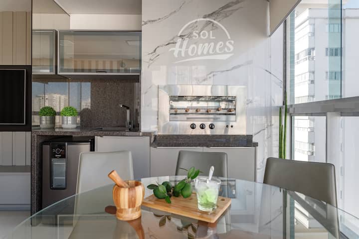 4 Dorm.,  Ar Condicionado Total A 300 M Da Praia - Balneário Camboriú