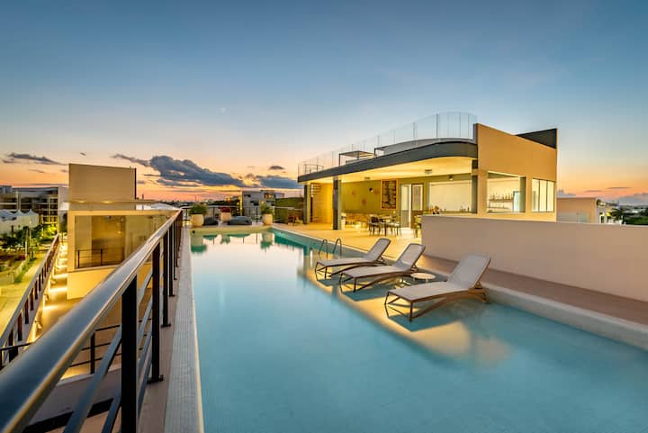 Luxury 2br 2ba, Ocean View, 200m From Beach - Playa del Carmen