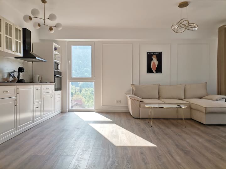 Morning Panoramic View - Sinaia