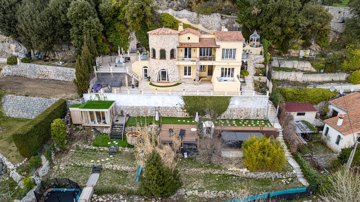 Monaco - La Turbie N- Birds Eye View Luxury Villan - La Turbie
