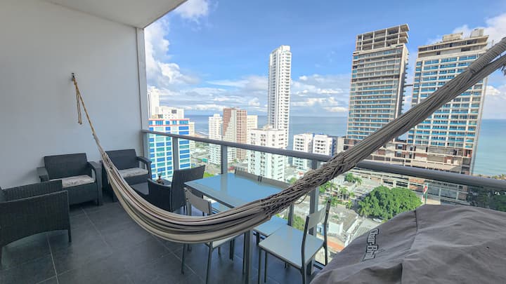 Apartment 18th Floor In Bocagrande. Sunset View - Cartagena