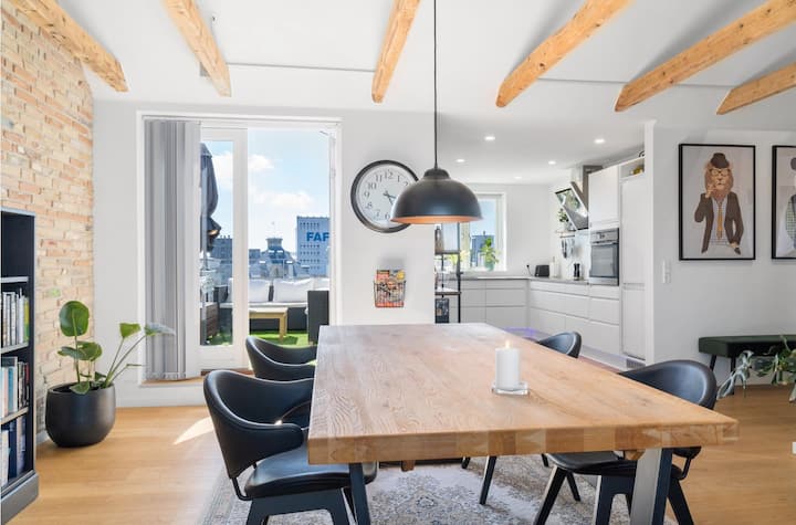 Quiet & Luxury Penthouse W/ Rooftop - Odense