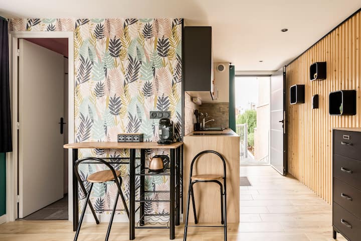 Studio & Terrasse Cozy Tout Confort Proche Eurexpo - Bron
