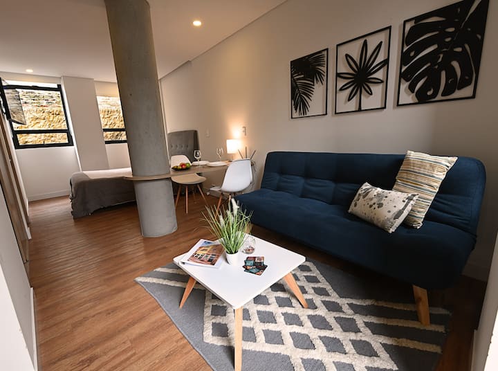 Apartaestudio Moderno En La Candelaria - Bogota