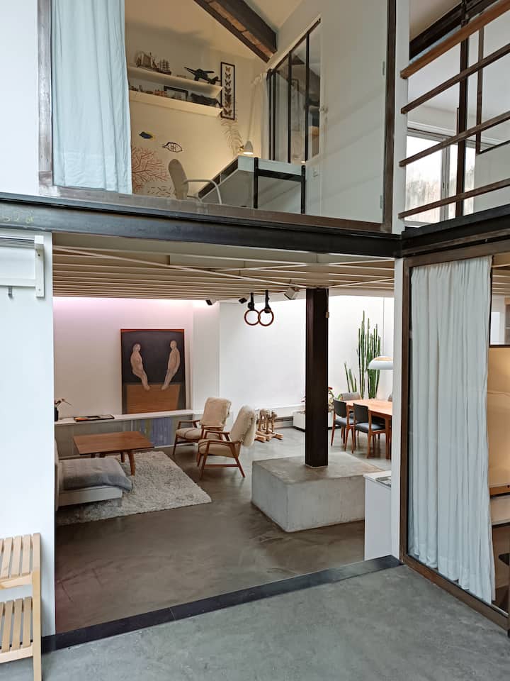 Spacious, Quiet Loft, Rue Oberkampf - Paris