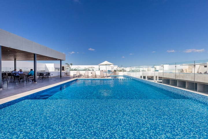 Gym/amazing Roof/4 Pools/3 Rooms/bar/7pax/kidsclub - Playa del Carmen