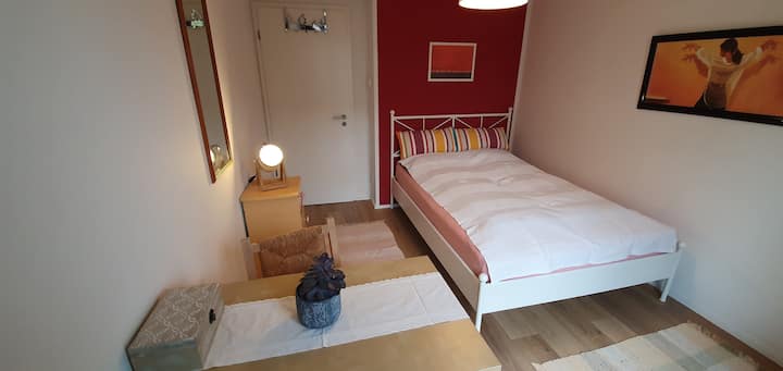 Freundliches Tageslichtzimmer Mit Kingsize-bett - Leipzig