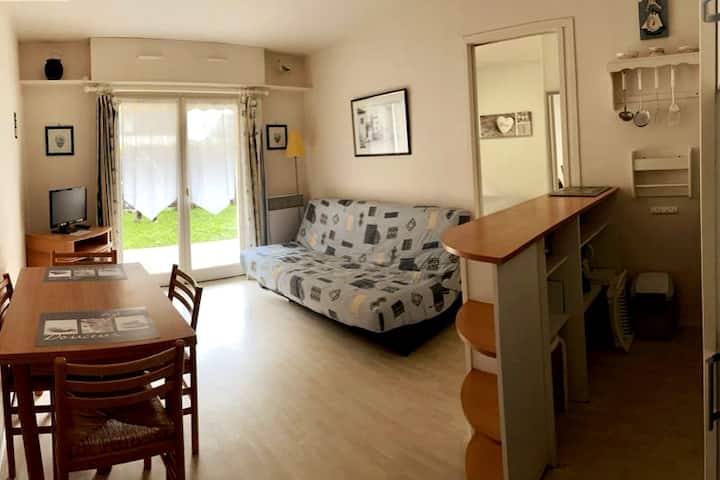 App T2 - Rez De Jardin - Accès Direct De La Plage - Cabourg