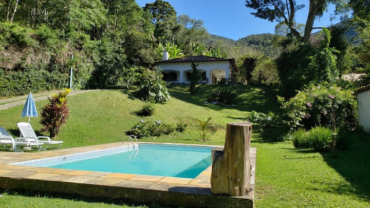 Casa Na Serra Com Lareira, Piscina E Churrasqueira - Petrópolis