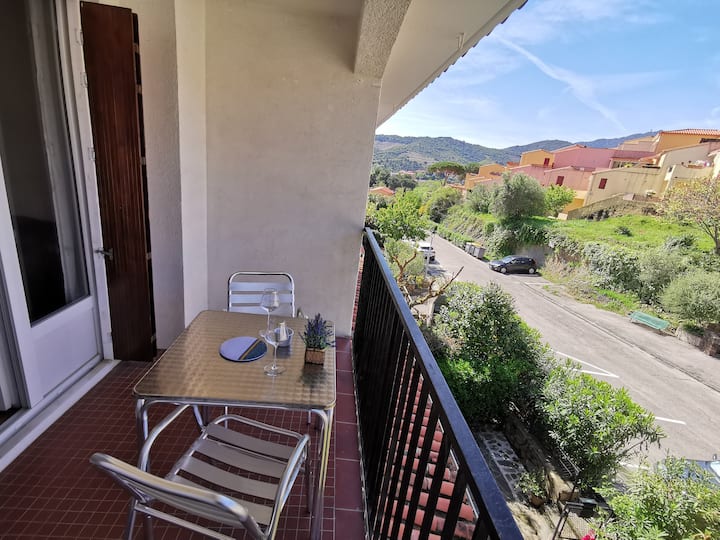 Appartement 4 Personnes-terrasse-parking-clim - Collioure