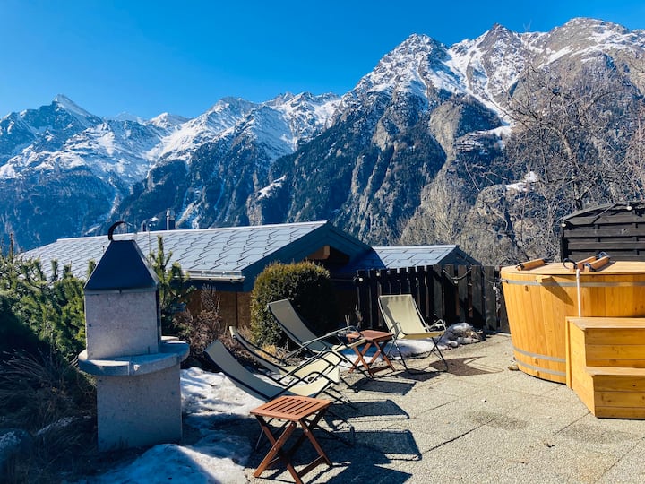 Chalet Riedegg With Wooden Sauna & Hot Tub - Suiza