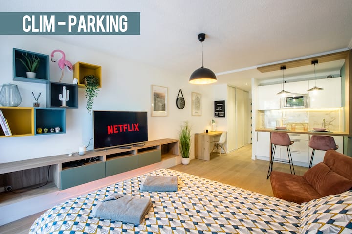 Studio Terrasse & Parking  Proche Centre - Nîmes
