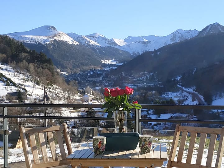 Vue Panoramique Sur Le Sancy - Terrasse -T2 Neuf - Lac de Guéry