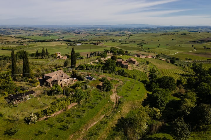 Villa With Pool & Vineyard Views In Montalcino - Montalcino