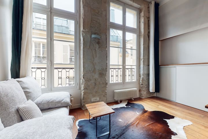 Chez Gustave: Clim Calm,saint Paul Marais, 2guests - Métro Nationale, Paris