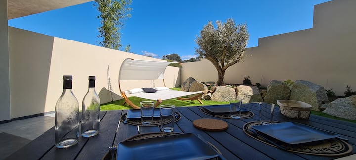 Noir Corse - 2' Plages, Jardin, Clim  - By Tgb - 