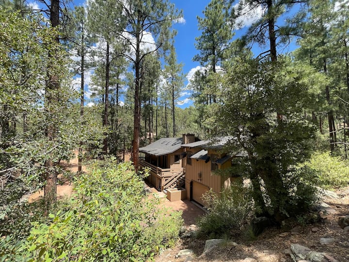 Secluded Pine Cabin | Fireplace, Creek & Wildlife - Pine, AZ