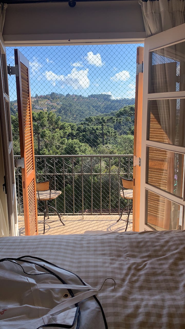 Apê C/ Lareira, Vista Incrível E Piscina Em Campos - Campos do Jordão