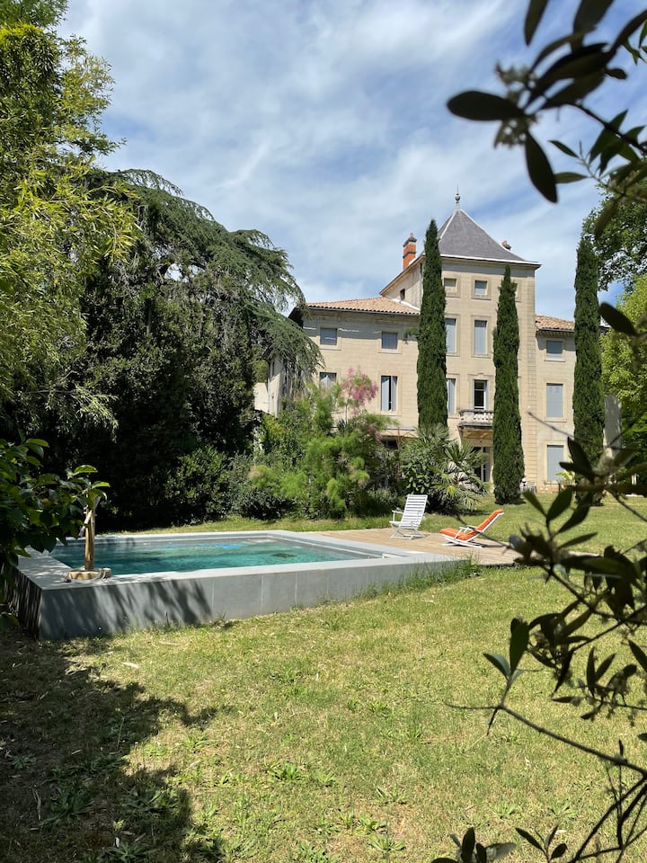 "Stone Manor & Spa" P3 Xxl Au Calme Dans Parc. - Bagnols-sur-Cèze