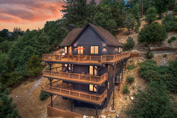 Eagles Peak Modern Lake View Lodge W Pool Table Ac - Lake Arrowhead