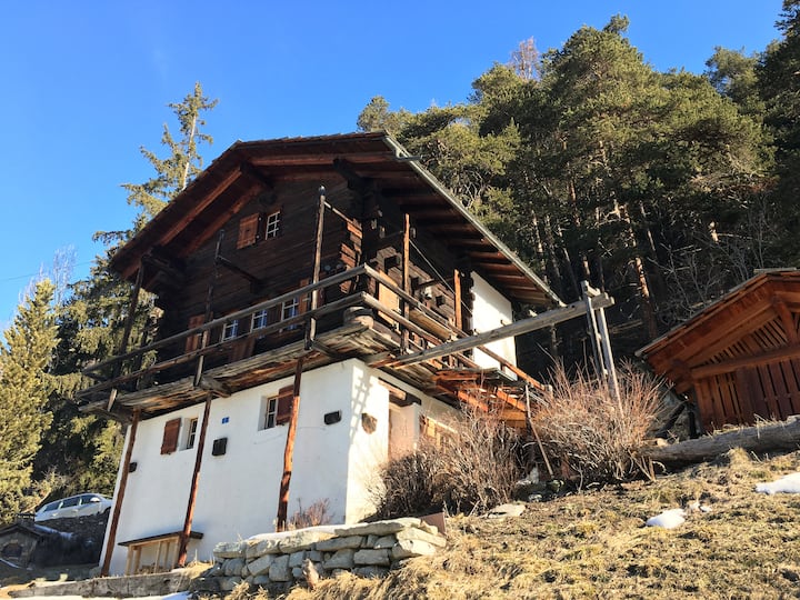 A Soussillon, Chalet Avec Vue Et Jardin - Vercorin