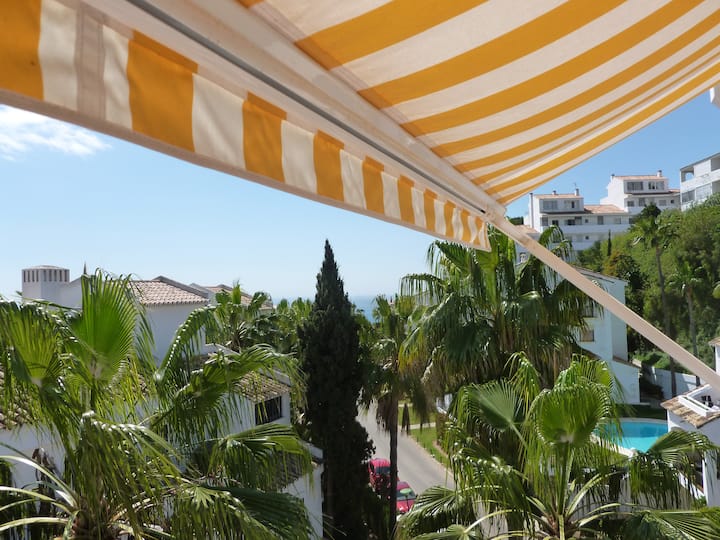 20-6 - 3 Chambres Duplex Vue Mer Et Jardin - La Cala de Mijas