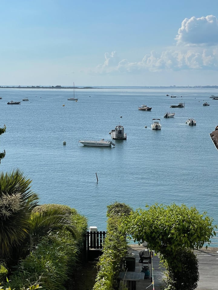Cap Ferret T2 Vue Bassin Les Pieds Dans L'eau - Cap Ferret