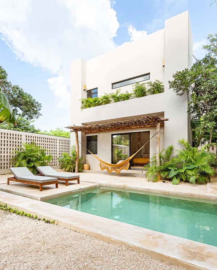 Villa W/ Private Garden & Pool - Tulum