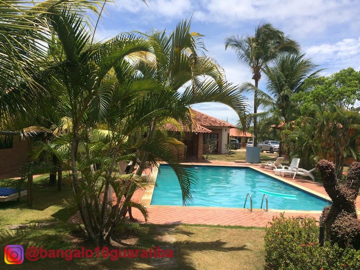 Bangalô Praia De Guaratiba A Uma Quadra Da Praia. - Caravelas