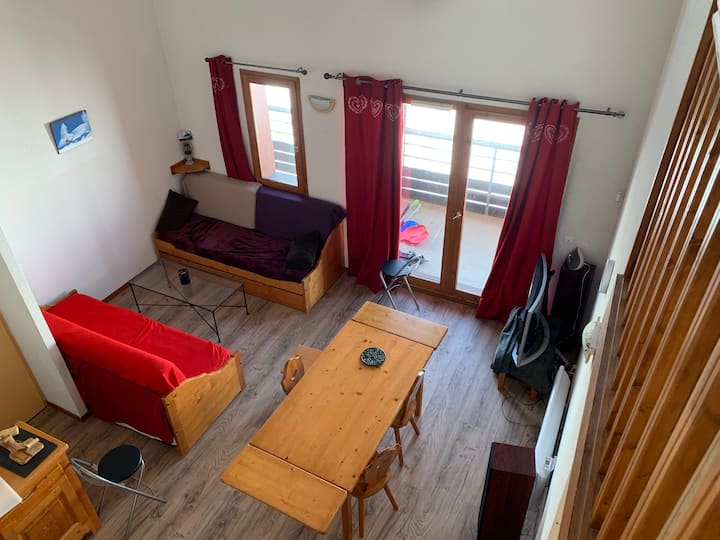 Le Corbier: Duplex Skis Aux Pieds 8 Personnes - Le Corbier