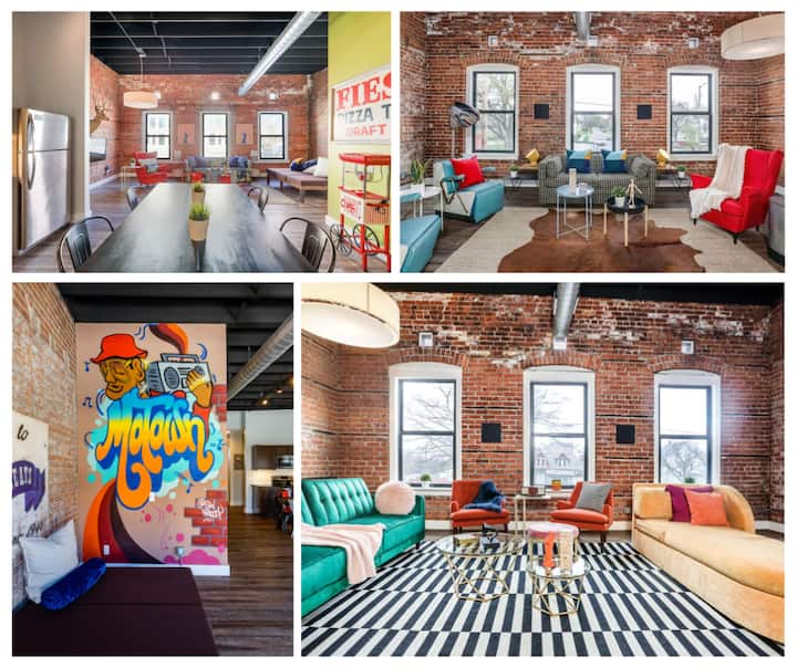 Bright Event Perfect 4bdrm Loft 7min To Downtown! - Détroit, MI