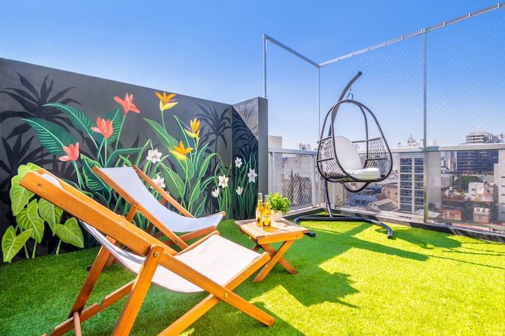 1br W/terrace View | Palermo Queens | Rooftop Pool - Argentine