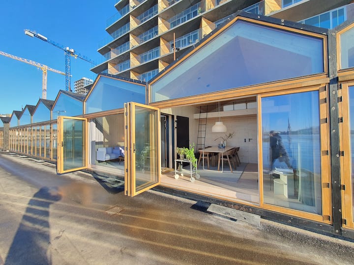Talo + Mänty: Dobbelt Tinyhouse Med Plads Til 4 - Aarhus