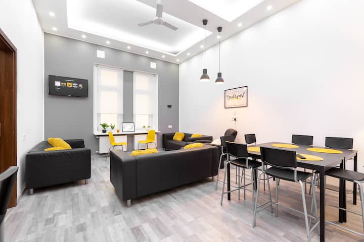 4br-12bed Modern Design Airco Beer&breakfast - Budapeste