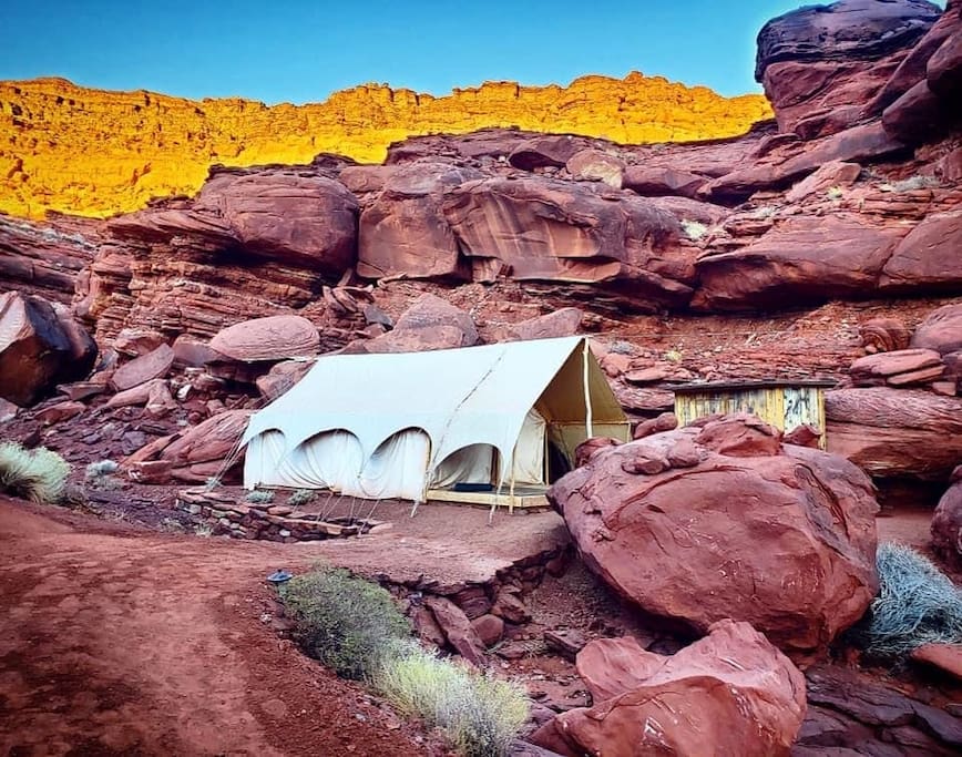 Moab Glamping Luxury Tent sleeps 4 - Tents for Rent in Moab, Utah ...