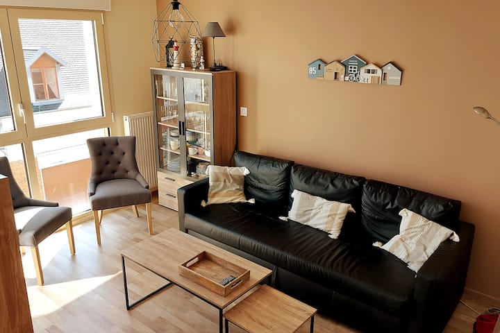 T3 Plein Sud-wifi-parking Privé-500 M De La Plage - Berck