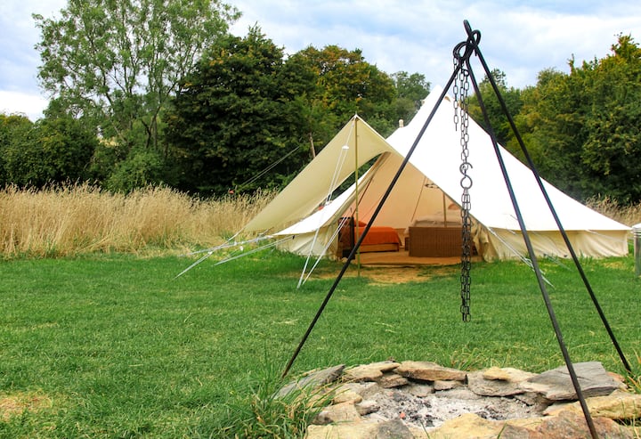 Glamping With Firepit In Cotswold Farm - Mimi - Bibury