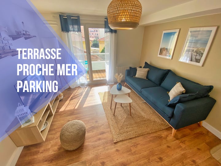 ☀️ T2 Proche Mer ★ Parking Gratuit ★ Clim - Nizza