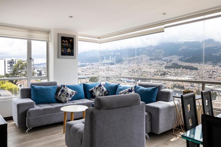 Departamento Vista Espectacular, 3 Habitaciones. - Quito