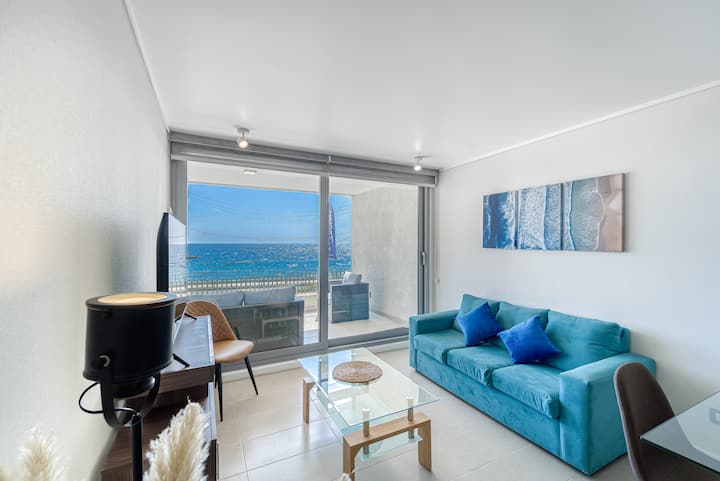 2r2b, Sea View, Beachfront, Parking, Pool - Viña del Mar