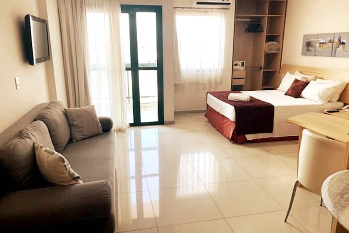 Oásis Marinho: Apartamento Studio Com Vista Do Mar - Vitória