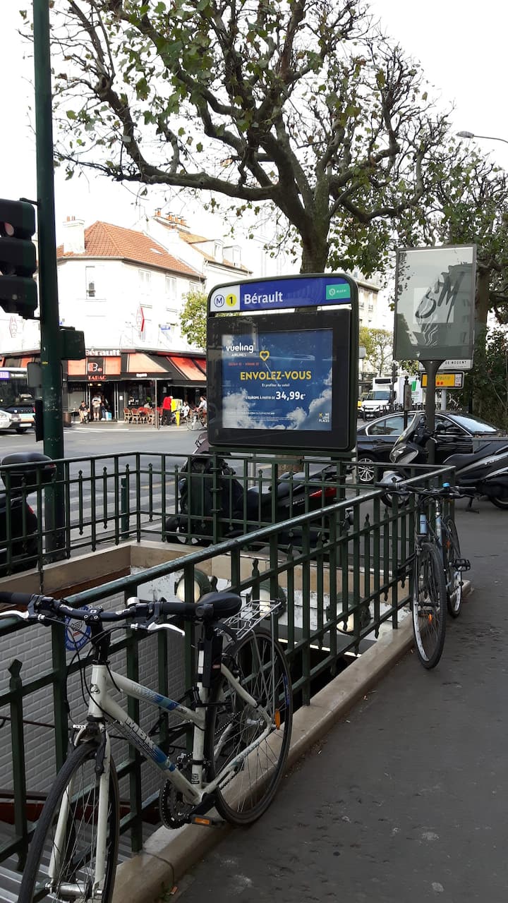 Studio à Coté Du Métro Et Du Rer - Vincennes