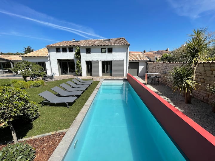 Villa, 300 M2, Piscine Chauffée Du 6/04 Au 8/11 - Le Bois-Plage-en-Ré