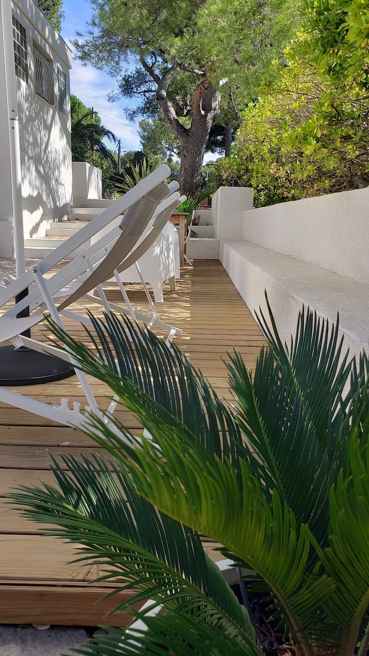 Kanopeebyk6 - K1 Studio En Villa Avec Piscine - Plage de Cassis