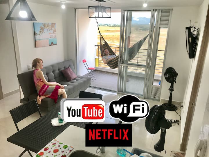 Apt Floor 9, Nature View, +Direct Tv+wifi +Netflix - Ricaurte