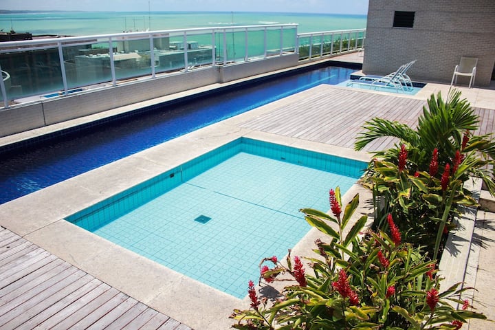 Luxuoso 3 Quartos Beira-mar (Jtr) - Maceió